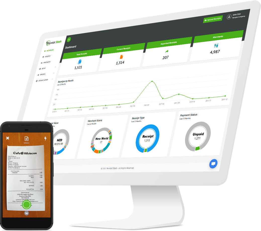 Receipt Stash | Bookkeeping & Data Entry Automation Software